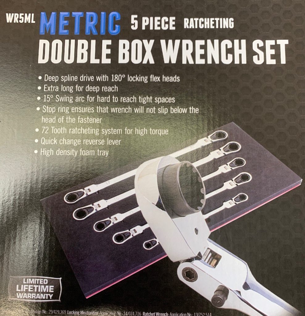 EZRED WR5ML 5 PIECE DOUBLE BOX WRENCH SET - DWTOOL.COM
